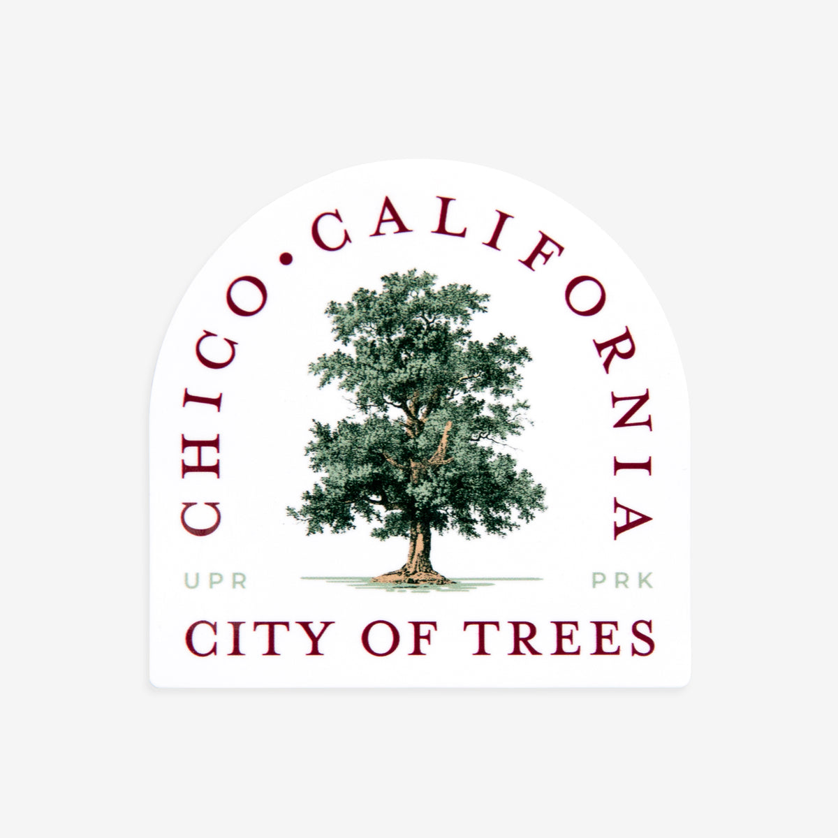 Chico City of Trees Sticker – Upper Park