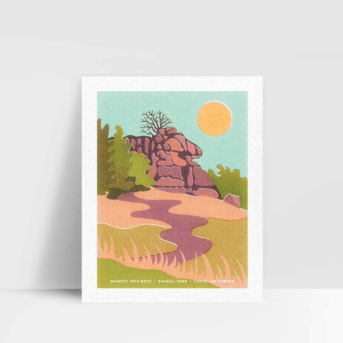 Monkey Face Rock Poster Print – Upper Park